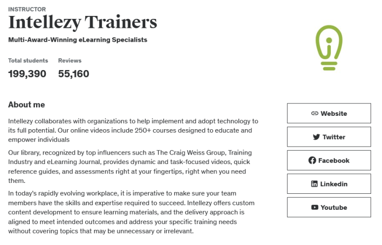 Udemy Instructor Review: Intellezy Trainers – CourseKing